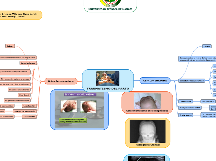 TRAUMATISMO DEL PARTO - Mind Map
